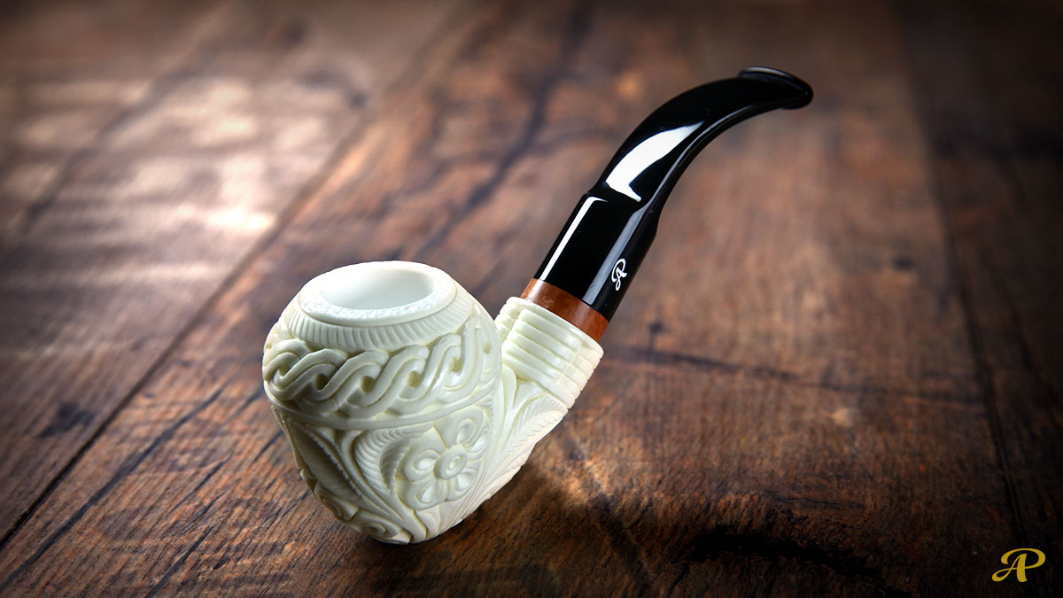 AltinokPipes.com - Meerschaum Pipe Flower Basket